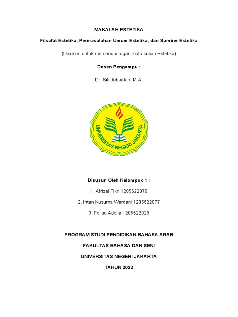 Estetika Kel 1 | PDF