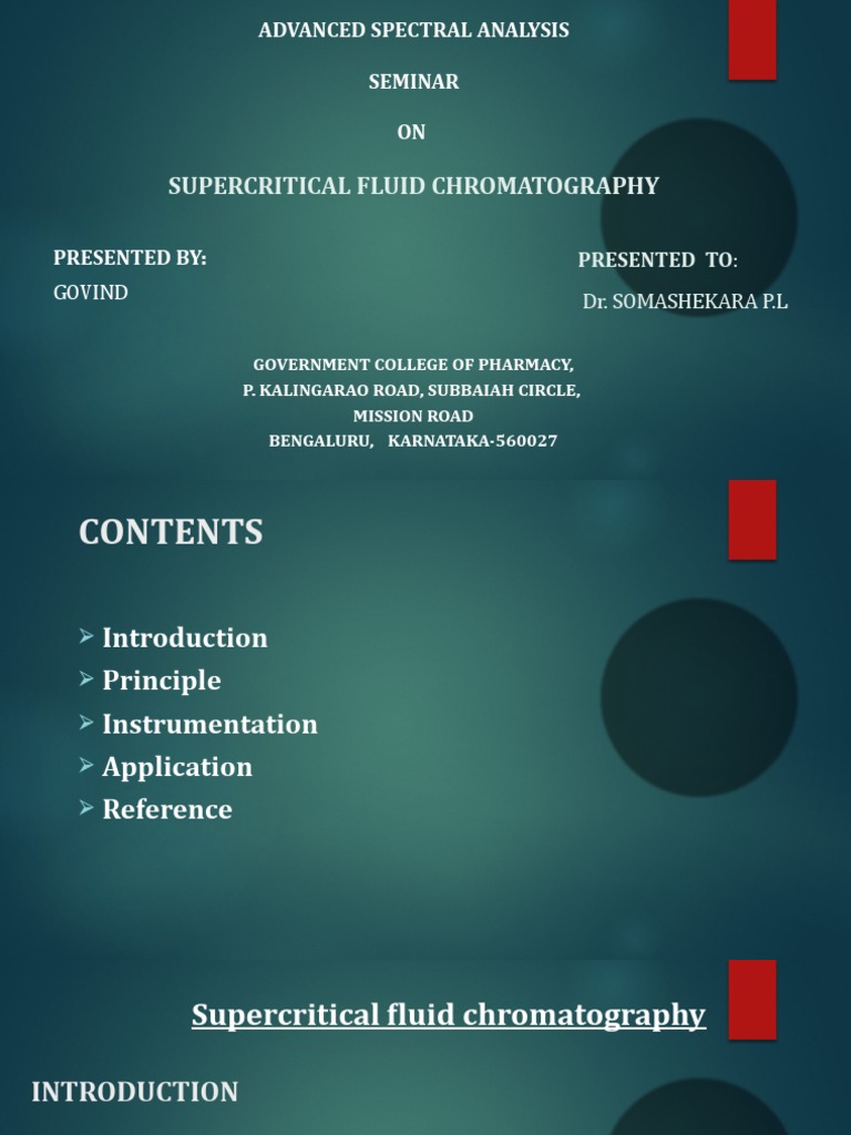 SFC PPT 2 2 | PDF | Supercritical Fluid | Chromatography