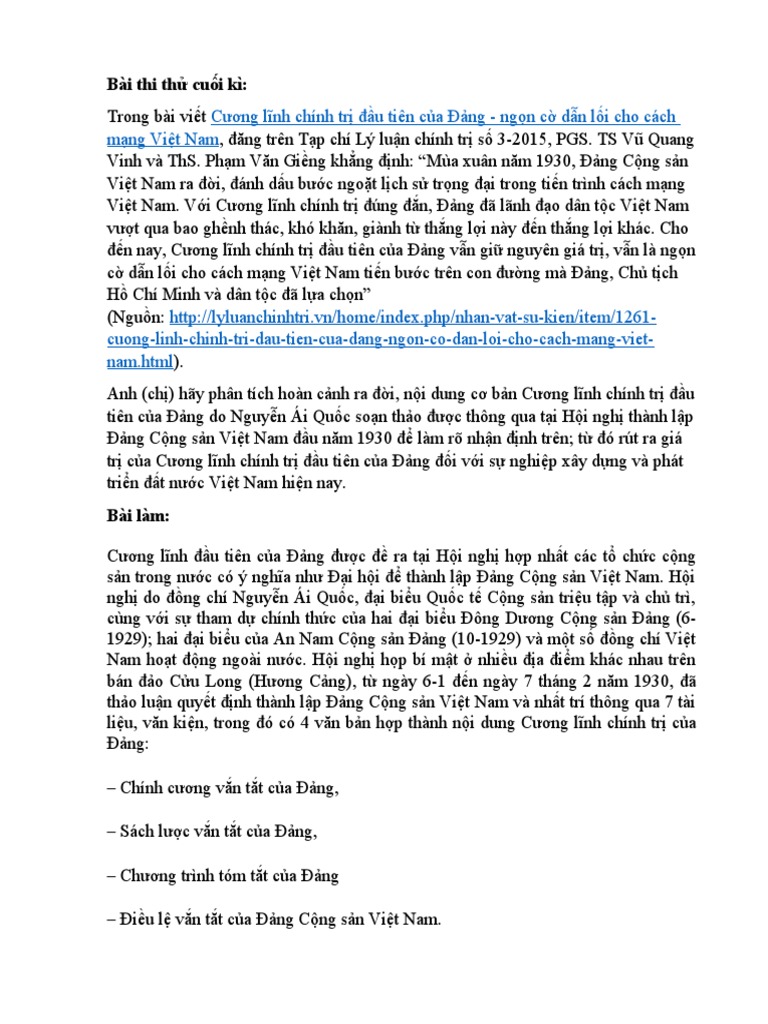 Bài Thi Thử Cuối Kì LSD | PDF