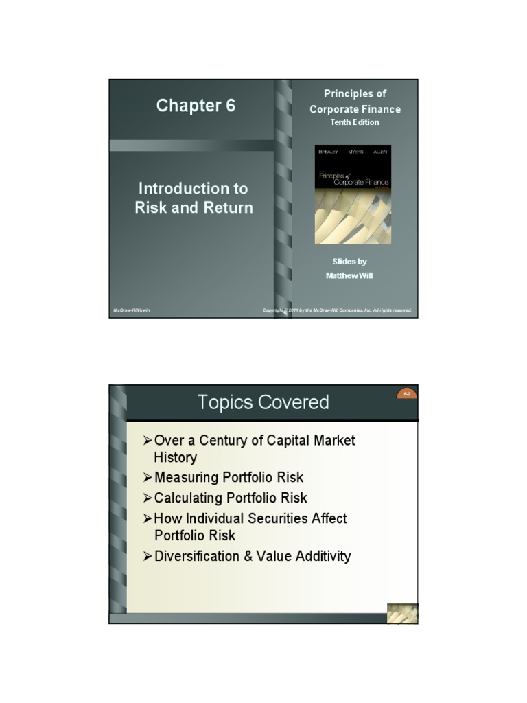 Chapter 6 - Introduction To Risk and Return (Compatibility Mode) | PDF ...
