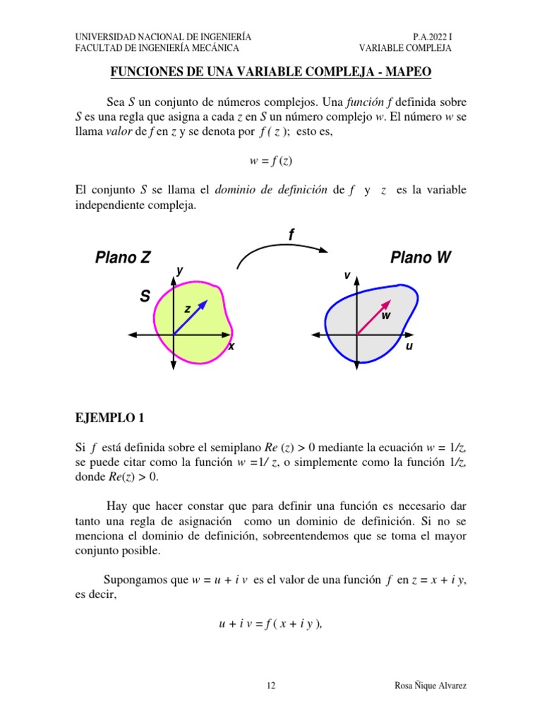 2 Funciones Variable Compleja | PDF