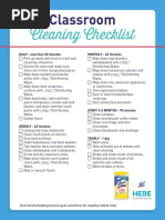 15 Minutes A Day Cleaning Schedule | PDF