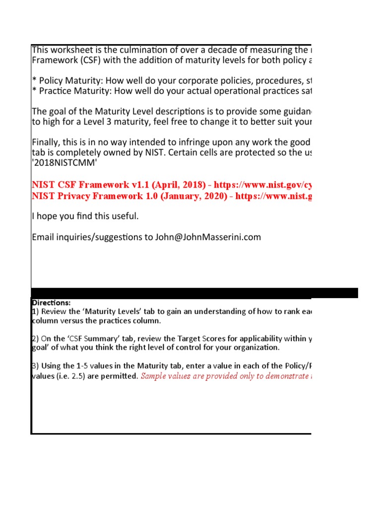 NIST Cybersecurity Maturity Levels Guide | PDF | Security | Computer ...