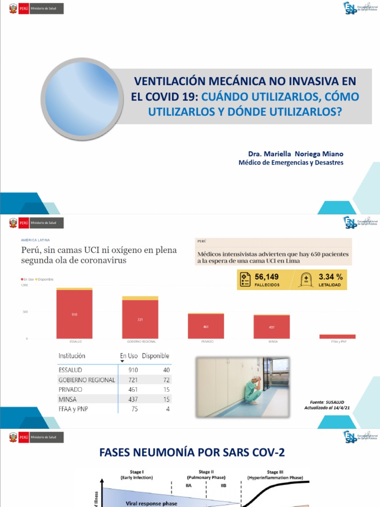 Tema 7 - Ventilación Mecánica No Invasiva en El Covid 19 Cuándo Utilizarlos - Cómo Utilizarlos ...