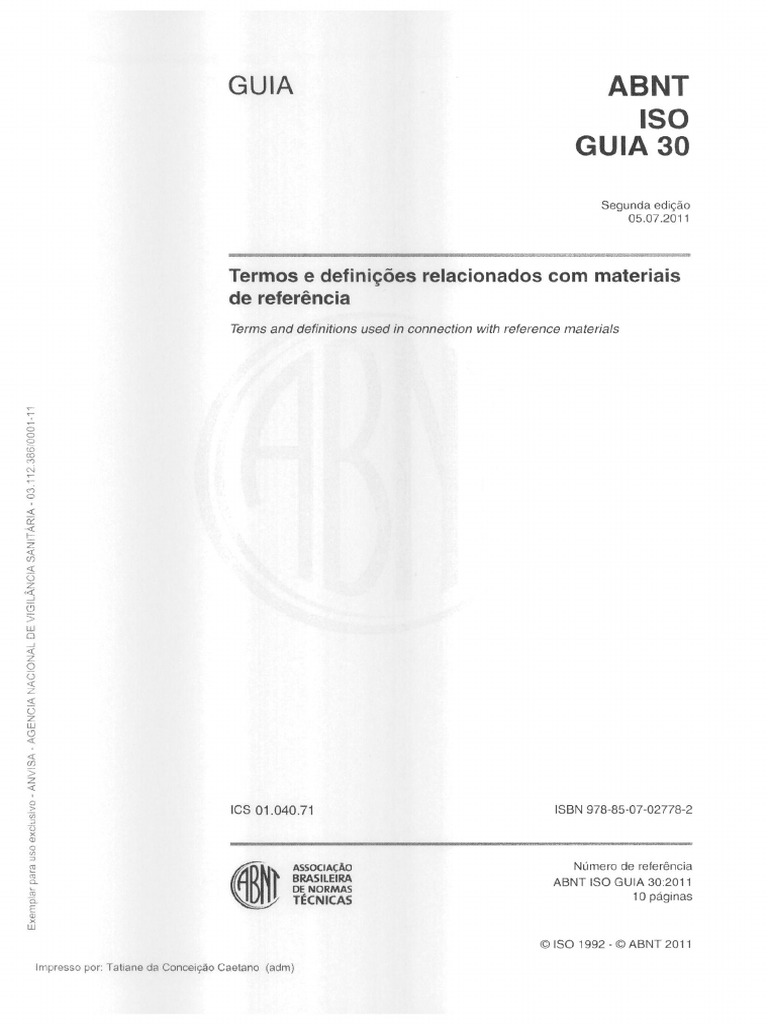 Guia Abnt Iso 30 | PDF