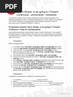 Cwiczenia Future Perfect Future Perfect Continuous Porownanie | PDF | Language Arts & Discipline ...