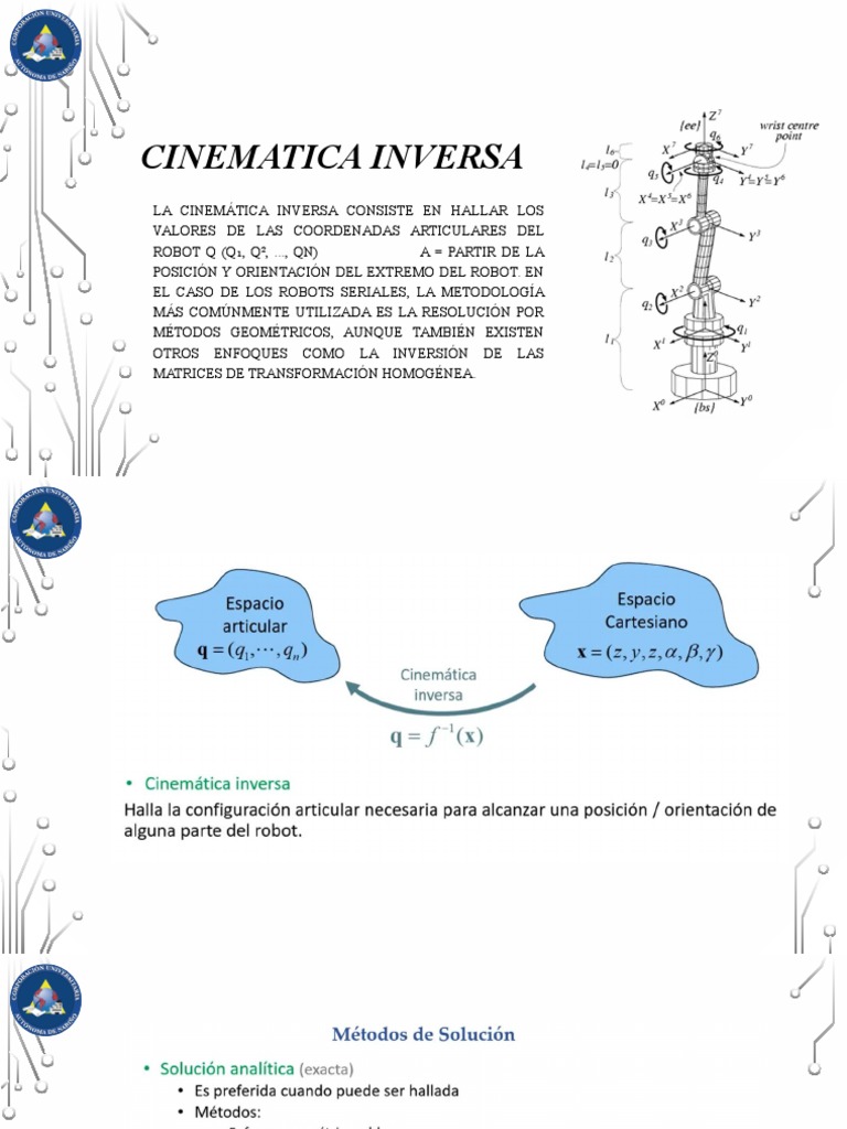 Cálculo de Cinemática Inversa en Robots | PDF