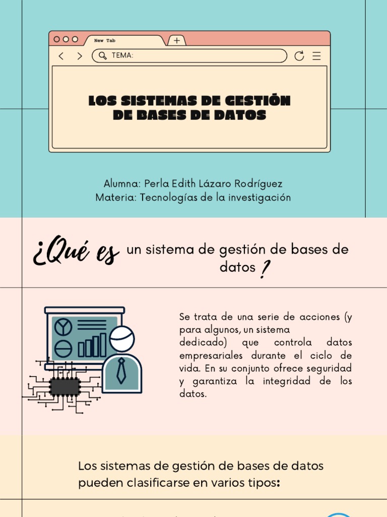 3.0 Sistemas de Gestión de Bases de Datos (Perla) | PDF | Bases de datos | Software