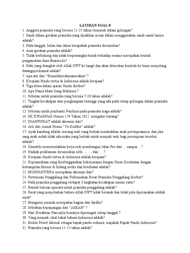 Latihan Soal CCP - 100419 | PDF