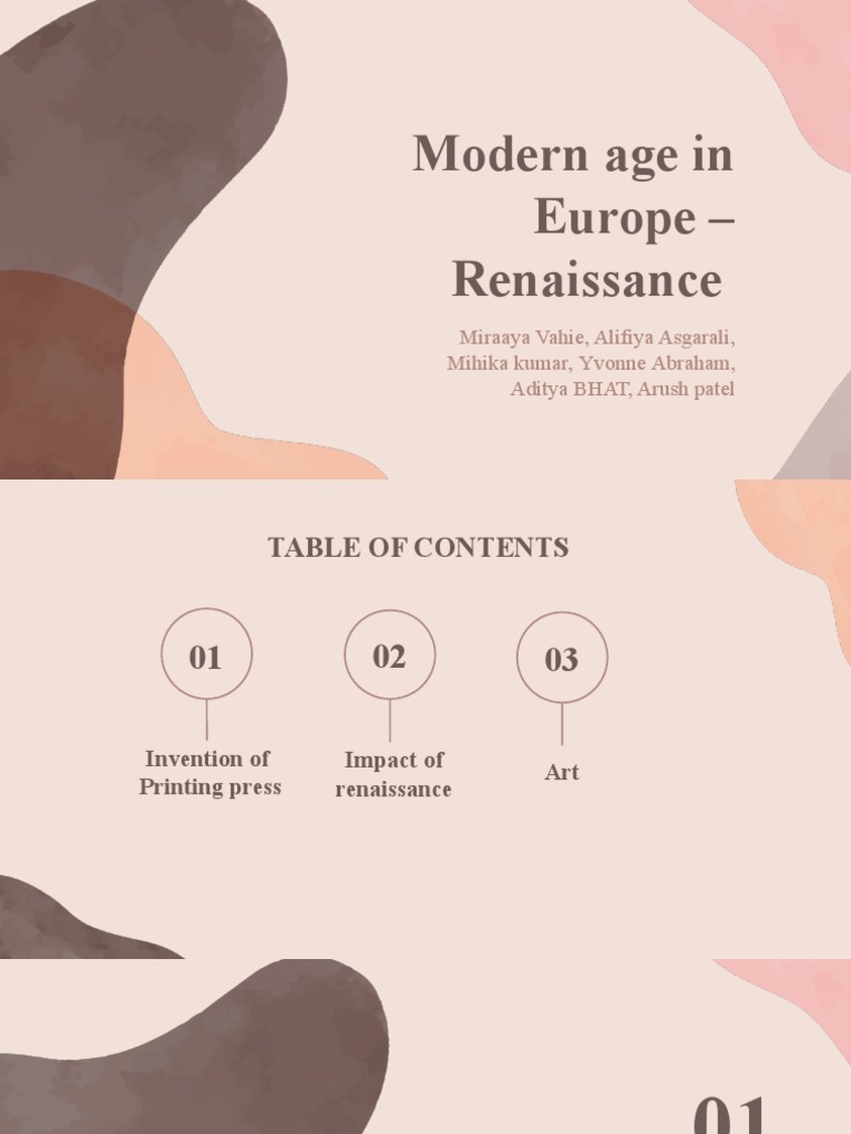 RENAISSANCE - Invention of The Printing Press, and A Few IMPACT of ...