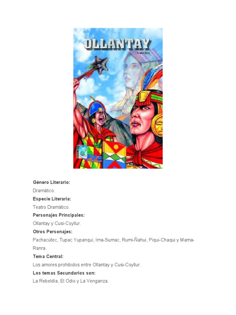 Género y personajes de Ollantay | PDF | Andes | Imperio Inca