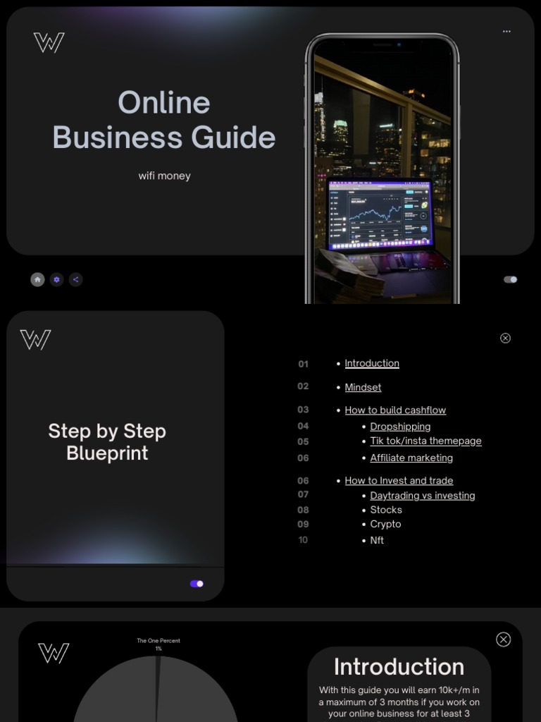 Online Business Guide | PDF | Stocks | Investing