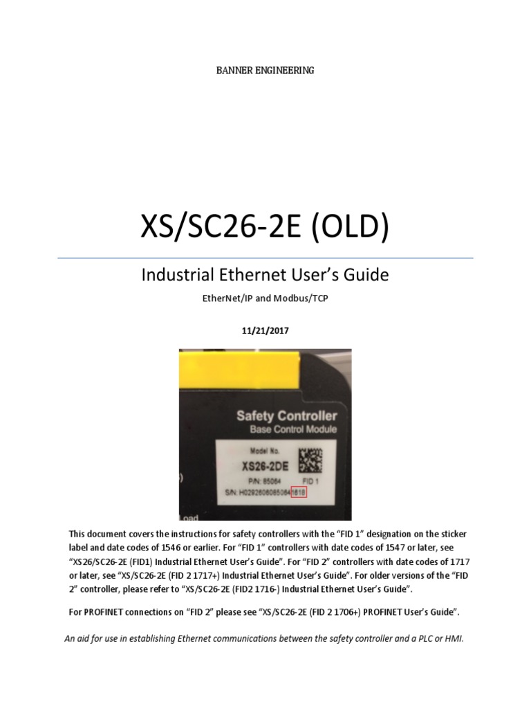 XS26 - 2E OLD Industrial Ethernet Users Guide 11 - 21 - 17 | PDF ...