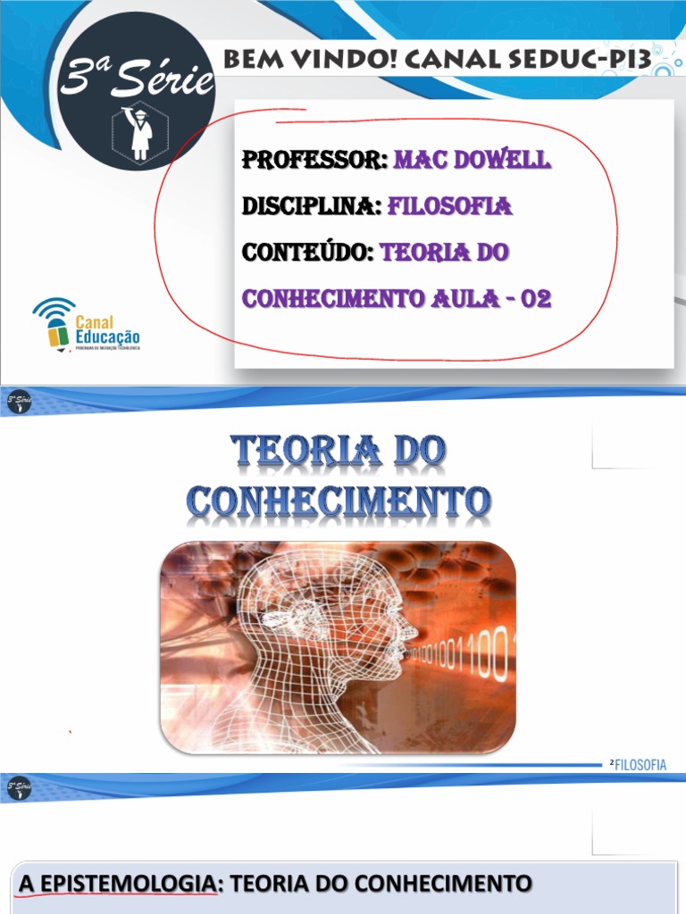 Teoria do Conhecimento de Kant | PDF | Immanuel Kant | Conhecimento