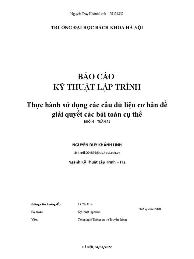 BC - IT3040 20204839 NguyenDuyKhanhLinh Buoi4 715027 | PDF