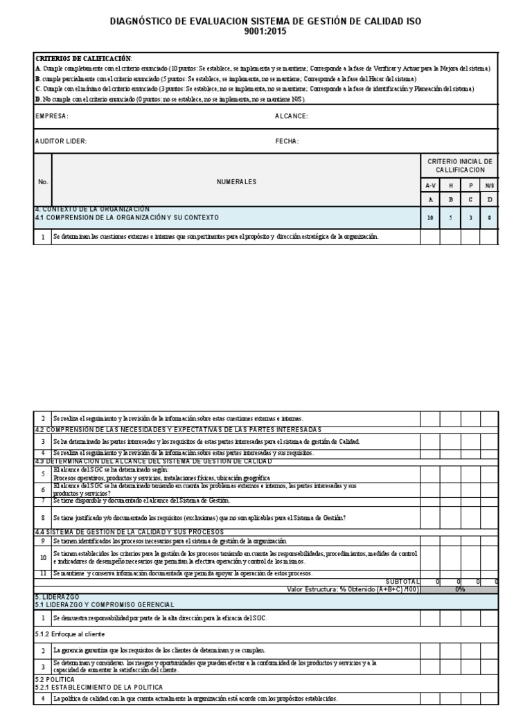 Check List ISO 9001 | PDF | Calidad (comercial) | Sistema de manejo de ... Check List ISO 9001 | PDF | Calidad (comercial) | Sistema de manejo de ...
