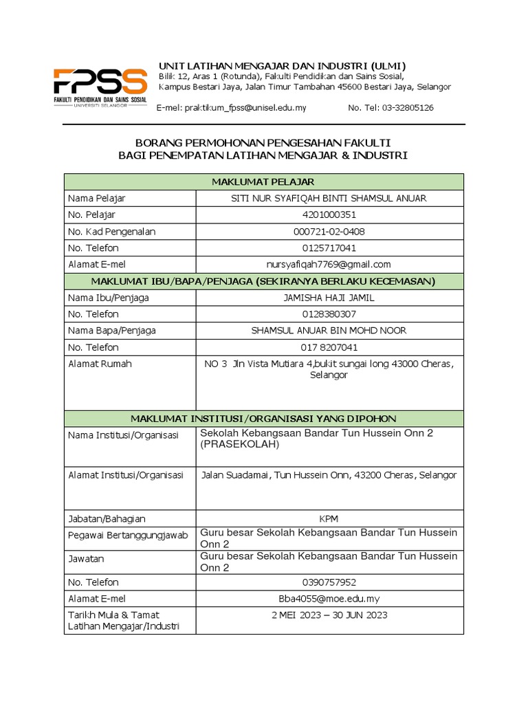 Siti Nur Syafiqah Binti Shamsul Anuar (4201000351) | PDF