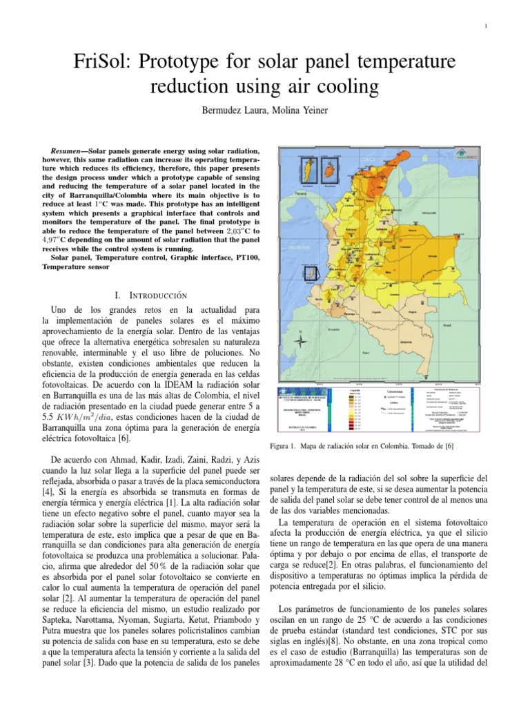 Prototipo de control térmico para paneles solares | PDF | Energía solar ...