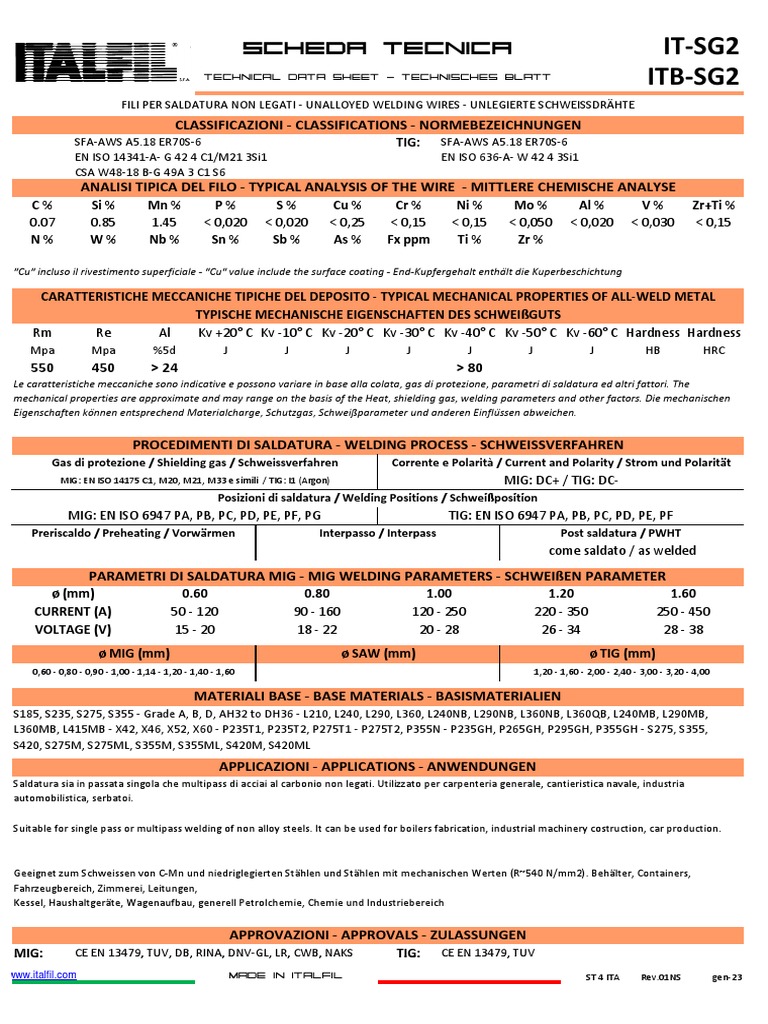 Scheda Tecnica: IT-SG2 Itb-Sg2 | Download Free PDF | Industrial ...