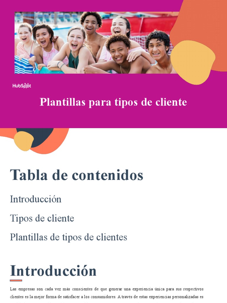 Plantilla de Tipos de Cliente | PDF | Cliente | Marca