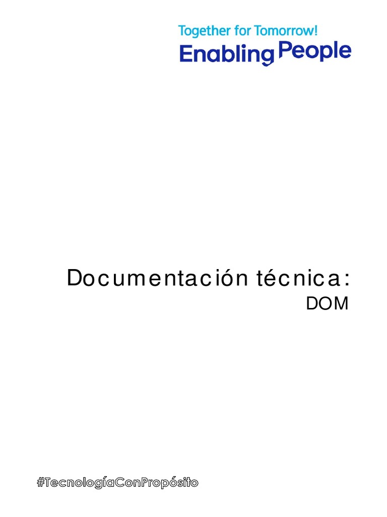 Documentación Técnica | PDF | Modelo de objeto de documento | HTML
