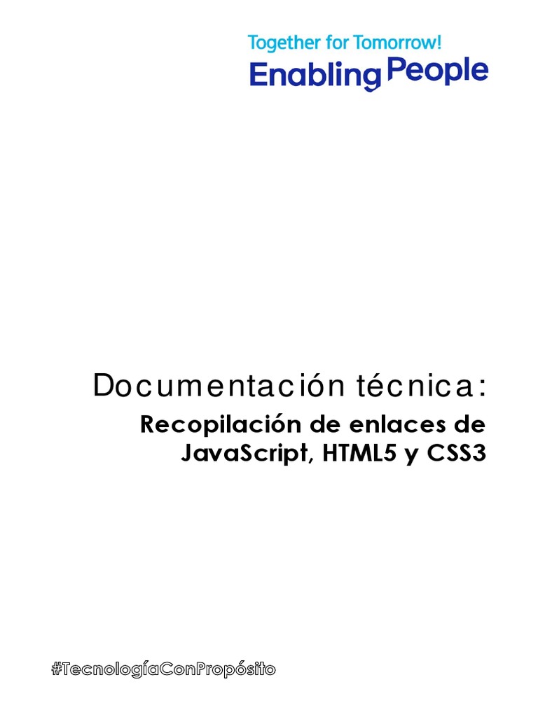 Documentación Técnica:: Recopilación de Enlaces de Javascript, Html5 Y ...