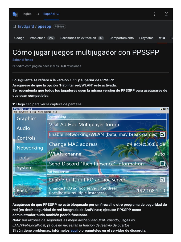 Cómo Jugar Juegos Multijugador Con PPSSPP | PDF | Enrutador (Computación) | Protocolos de internet