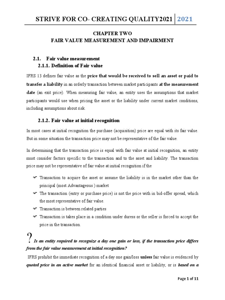 Intermidiate FA I Chapter | PDF