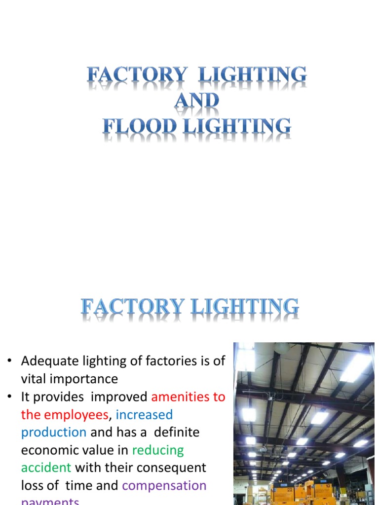 Flood & Factory Lighting | PDF | Lighting | Incandescent Light Bulb