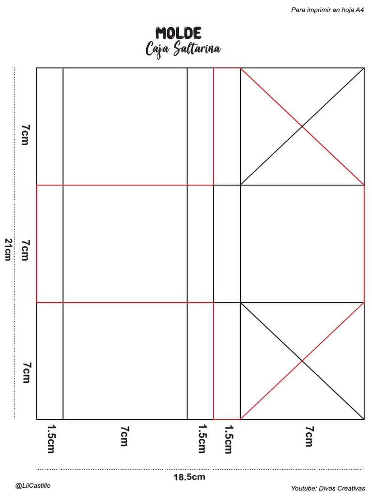 MOLDE Cajas Saltarinas | PDF