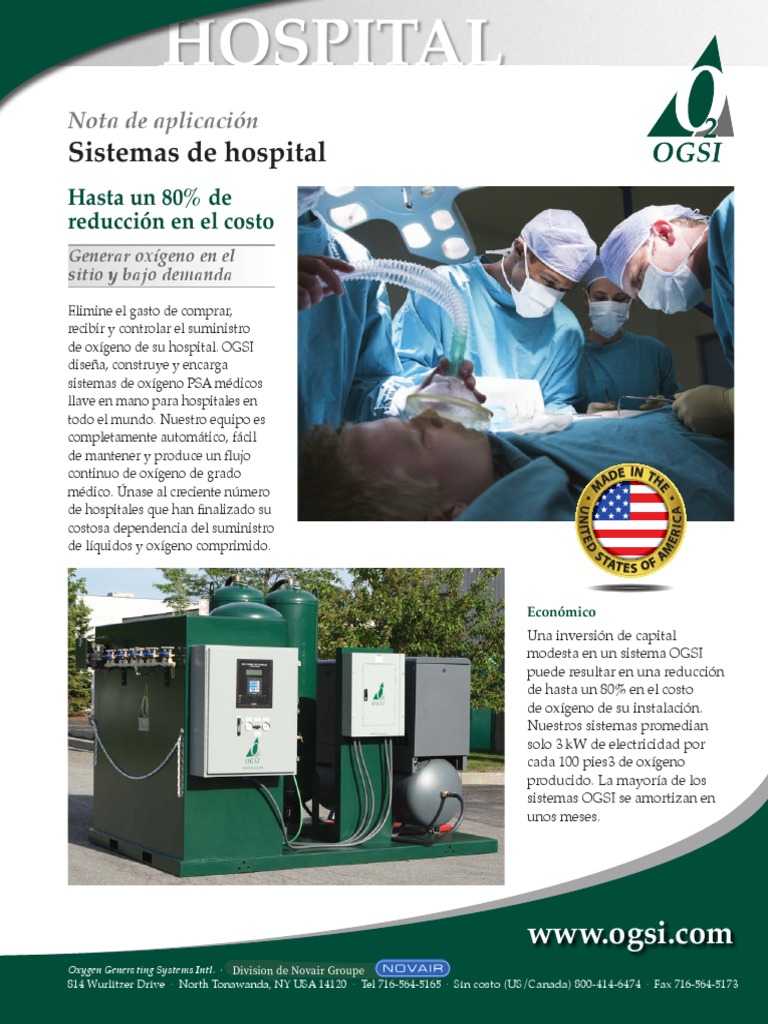 OGSI Novair AN Hospital SP Jan22 | PDF | Oxígeno | Ciencias fisicas
