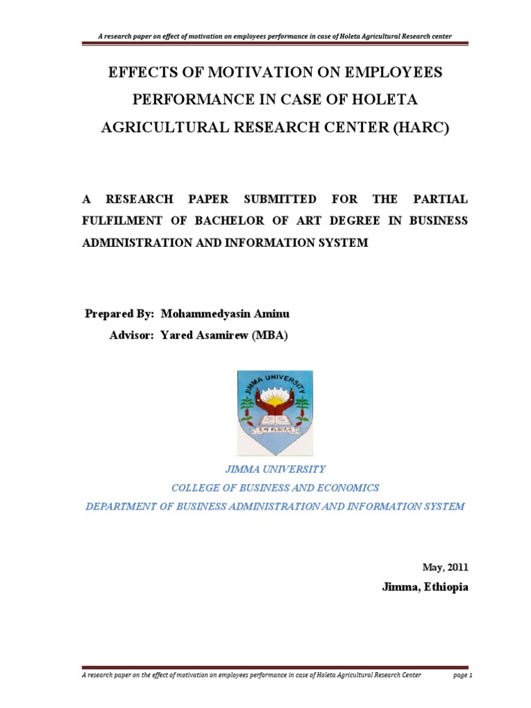 Effects of Motivation On Employees | PDF | Motivational | Motivation