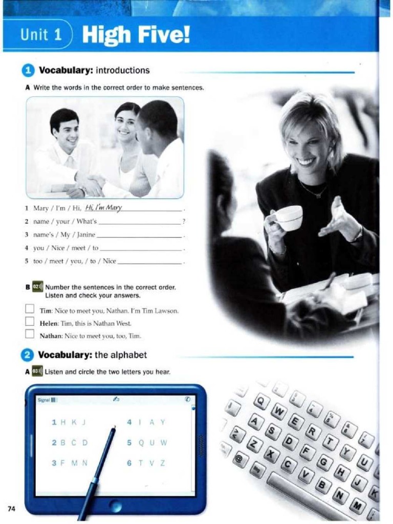 Task 4 WORKBOOK Unit 1 | PDF