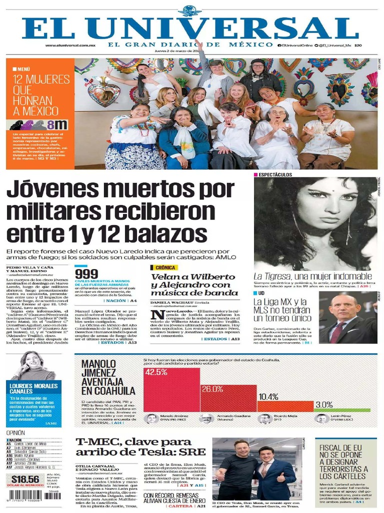 El Universal 02 Mar 2023 | PDF