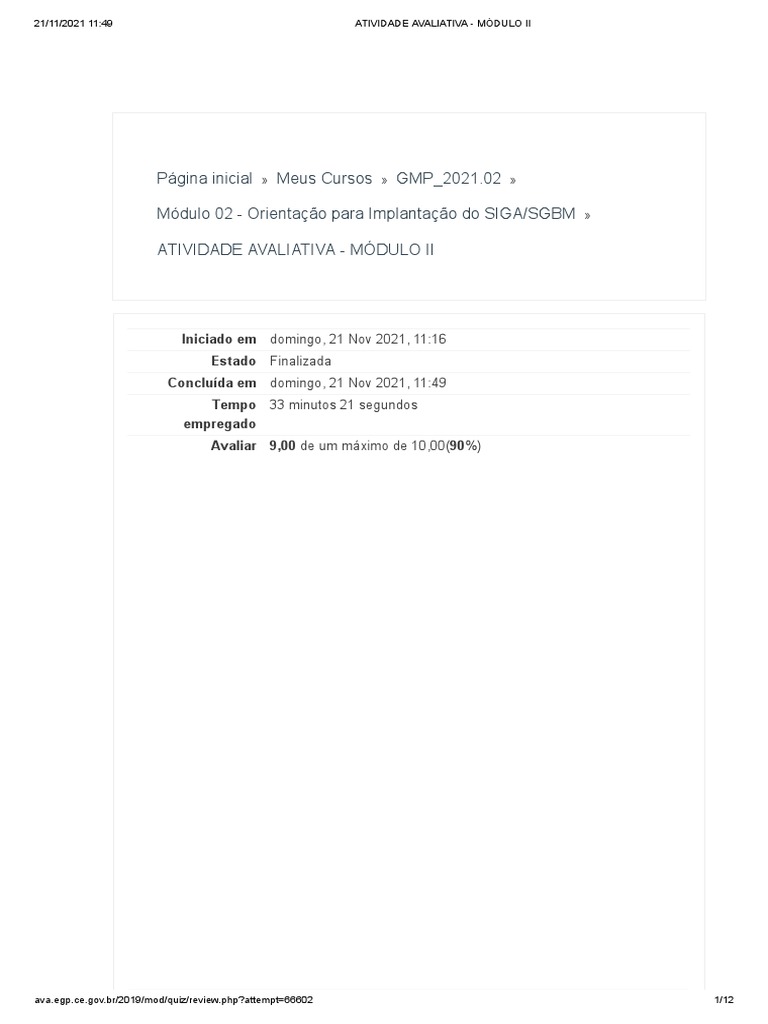 Atividade Avaliativa - Módulo Ii | Download grátis PDF | Contabilidade | Business