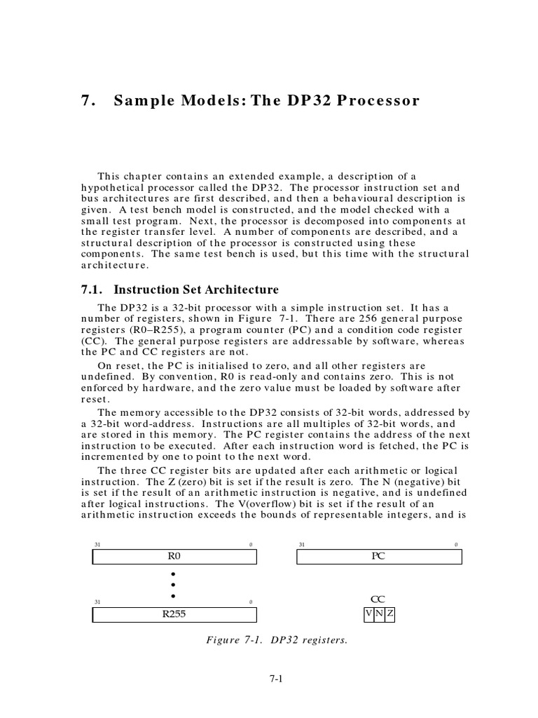 Vhdl Cookbook 7 Pdf Data Type Central Processing Unit 
