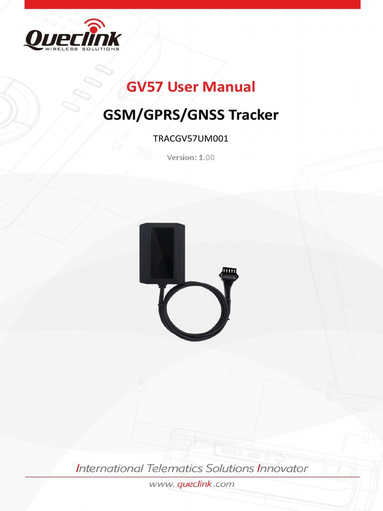 Queclink GV57 | PDF | Ignition System | Switch