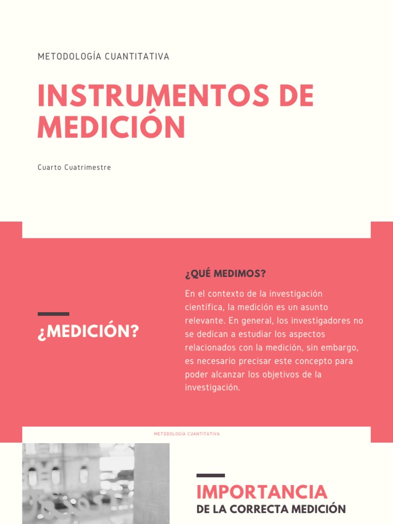 Instrumentos de Medición en Investigación Cuantitativa | PDF ...