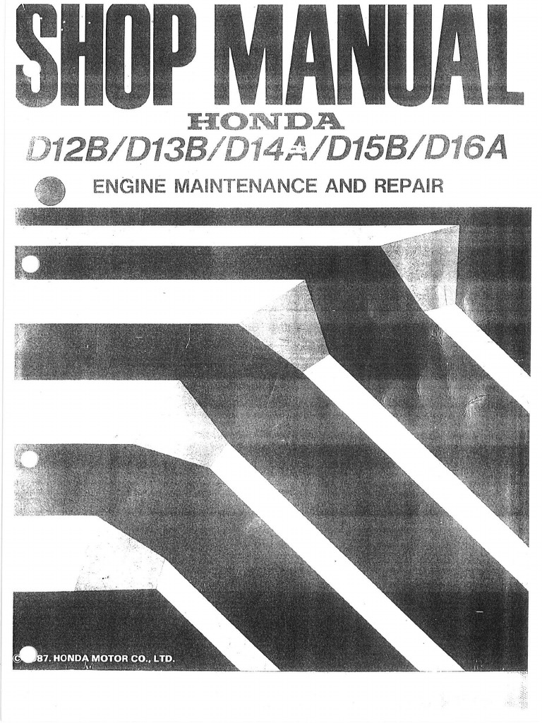 Honda D Series Engines | PDF