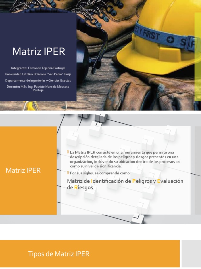 Matriz IPER v2 Prueba antiplagio | PDF | Riesgo | Percepción