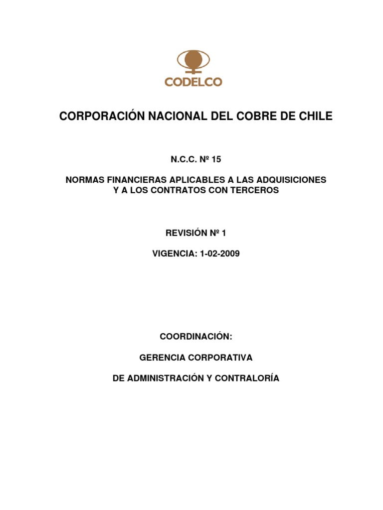 NCC 15 Rev1 1feb09 OLD | PDF | Seguro | Daños y perjuicios