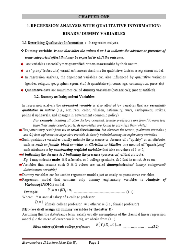 Econometrics II Handout For Students | PDF | Endogeneity (Econometrics ... Econometrics II Handout For Students | PDF | Endogeneity (Econometrics ...