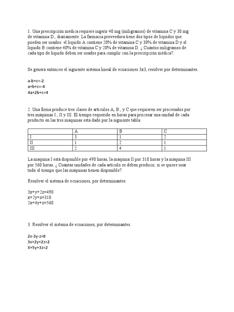 Ejercicios Matematicas | PDF