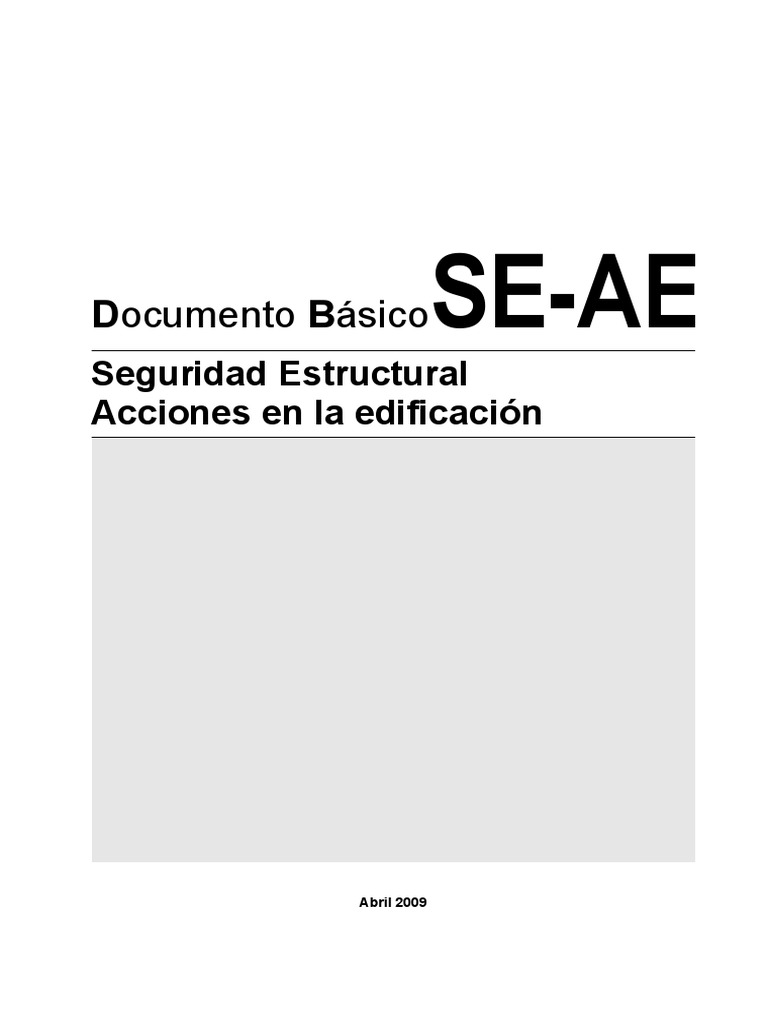 Acciones en la Edificación: Seguridad Estructural | PDF | Herida | Nieve