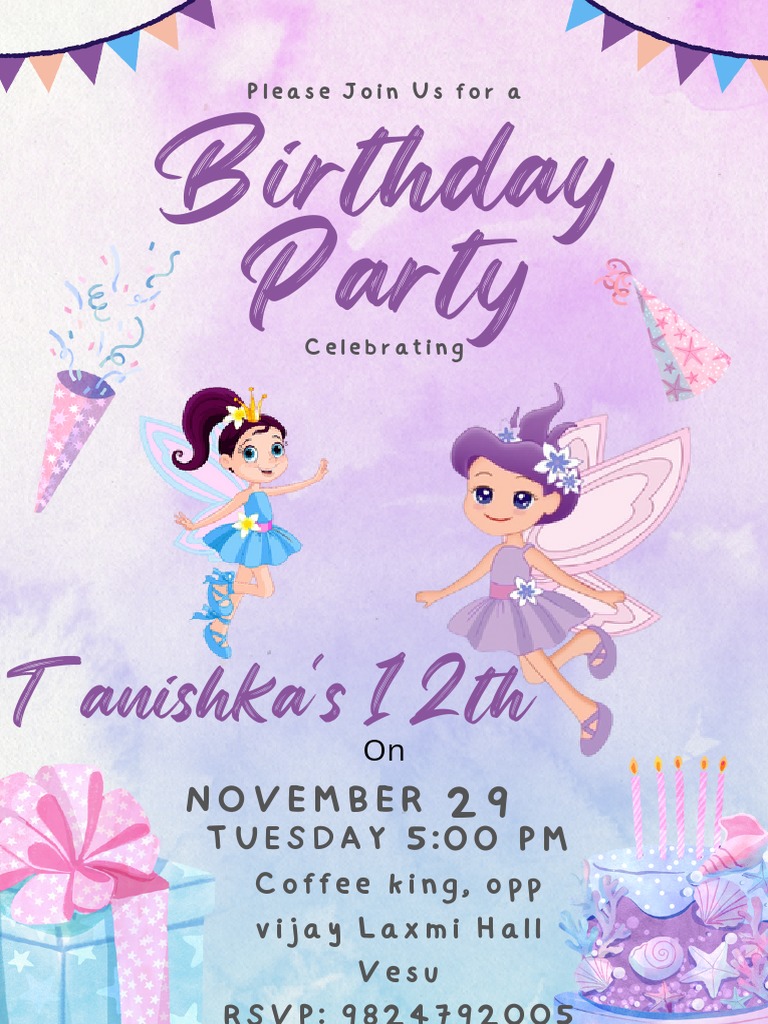 Birthday Party Invite | PDF