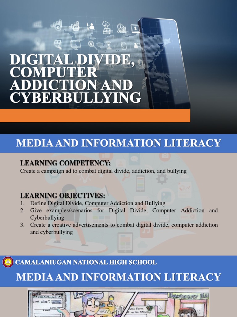 L8 Digital Divide Cyber Bullying and Computer Addiction 1 | PDF