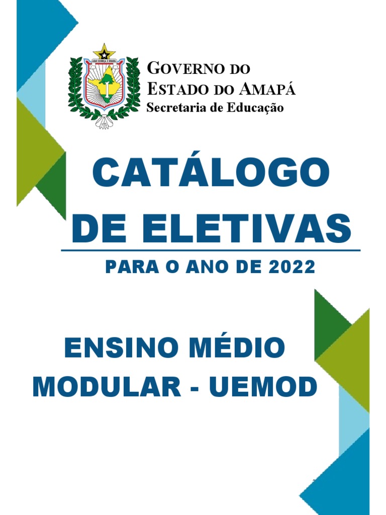 Catálogo de Eletivas Sistema Modular de Ensino Médio AP | PDF | Aprendizado | Interdisciplinaridade
