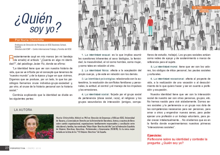 Lectura Quién Soy Yo | PDF | Sicología | Ciencias del comportamiento