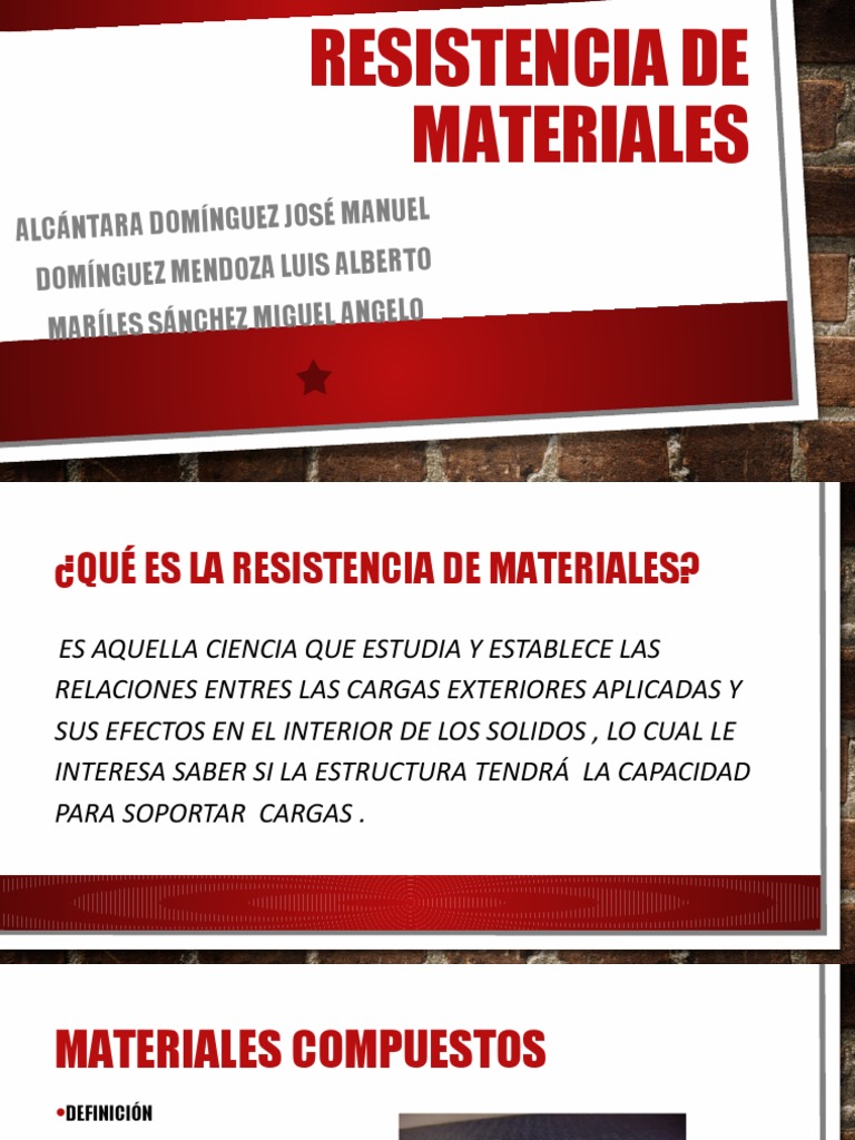 Resistencia de Materiales | PDF | Material compuesto | Rieles