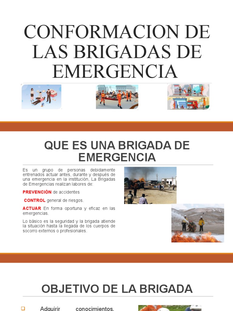 Cómo formar una brigada de emergencia efectiva: objetivos, roles y responsabilidades | PDF